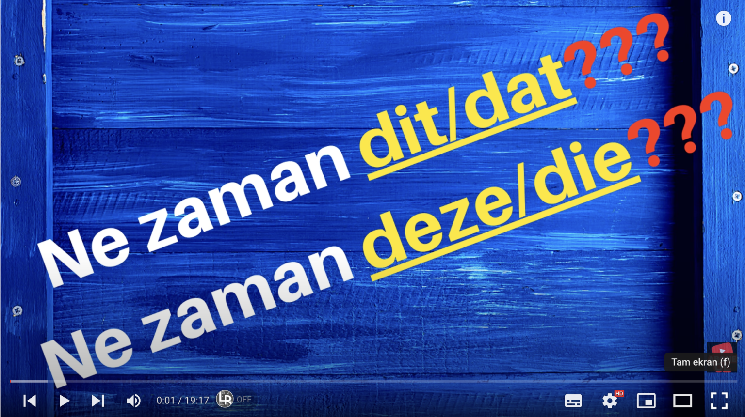 HOLLANDACA DERS – CANLI VE VİDEO DERSLER – TÜRKLER İÇİN HOLLANDACA ...